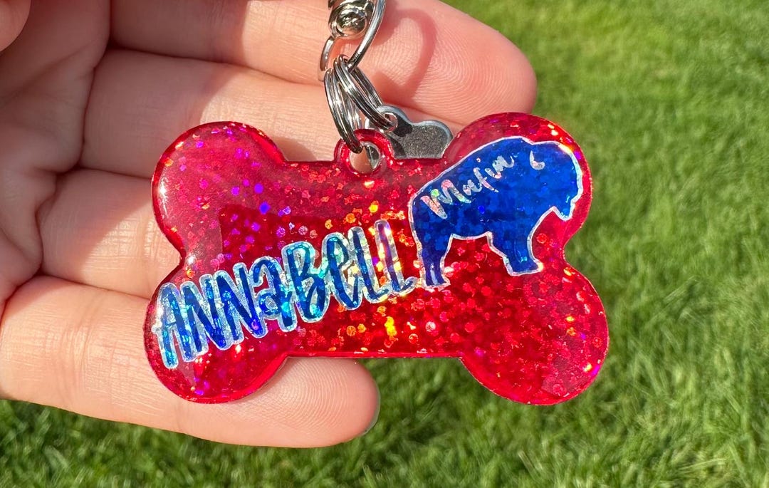 Buffalo Bills Dog Tag, Custom, Buffalo Bills, Bills Dog Tag, Bills ...
