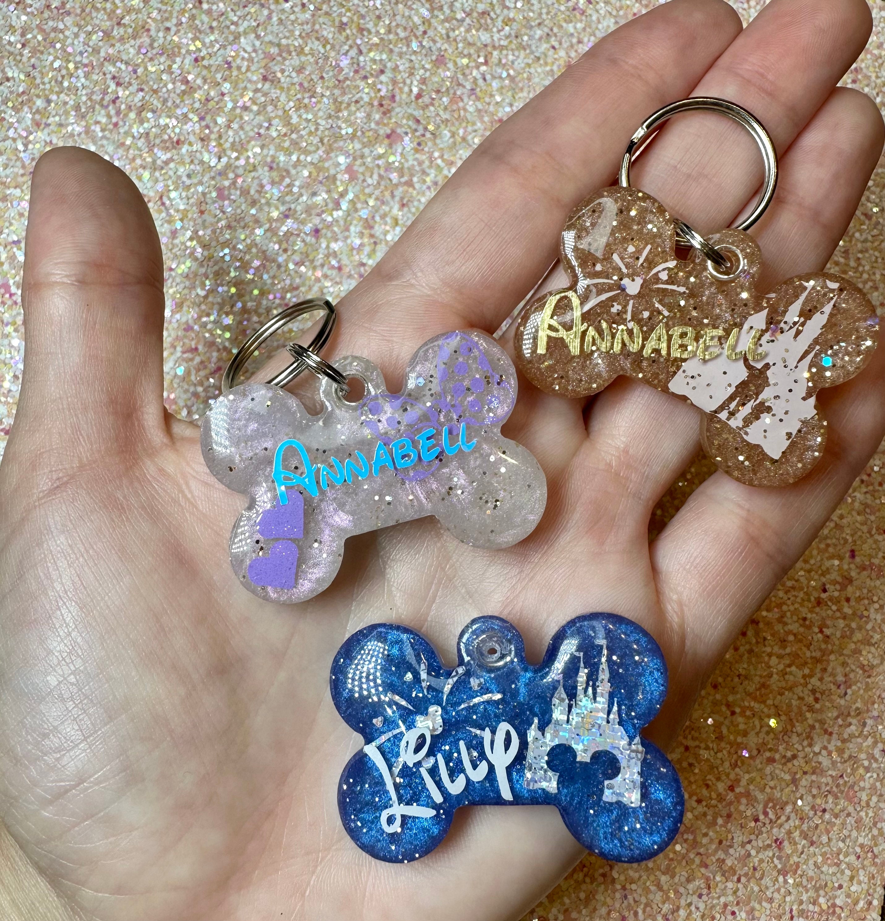 Disney Dog Tag, Customizable, Resin Tags, Pet ID Tag, Magical, Disney ...