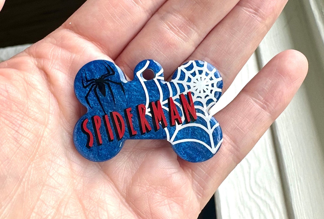 Spiderman Dog Tag, Pet ID Tag, Dog ID Tag, Custom Dog Tag, Dog Tags ...
