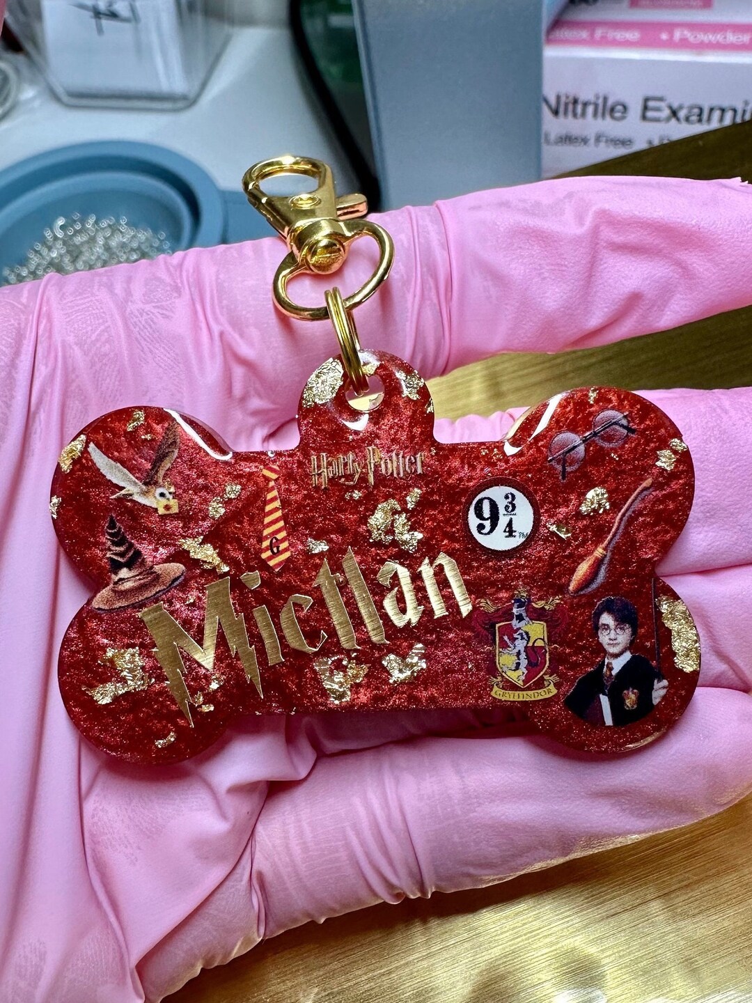 Harry Potter Dog Tag, Harry Potter, Hogwarts, Dog Tag, Custom Dog Tag ...