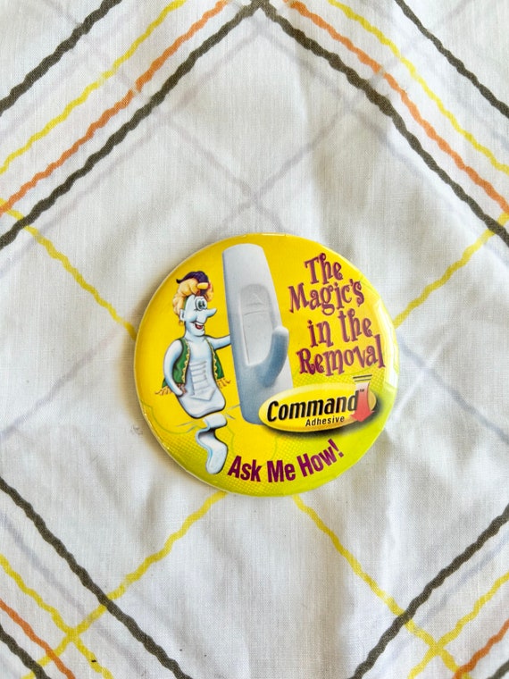 Vintage 2000s 3M Command strips advertising pinback b… - Gem