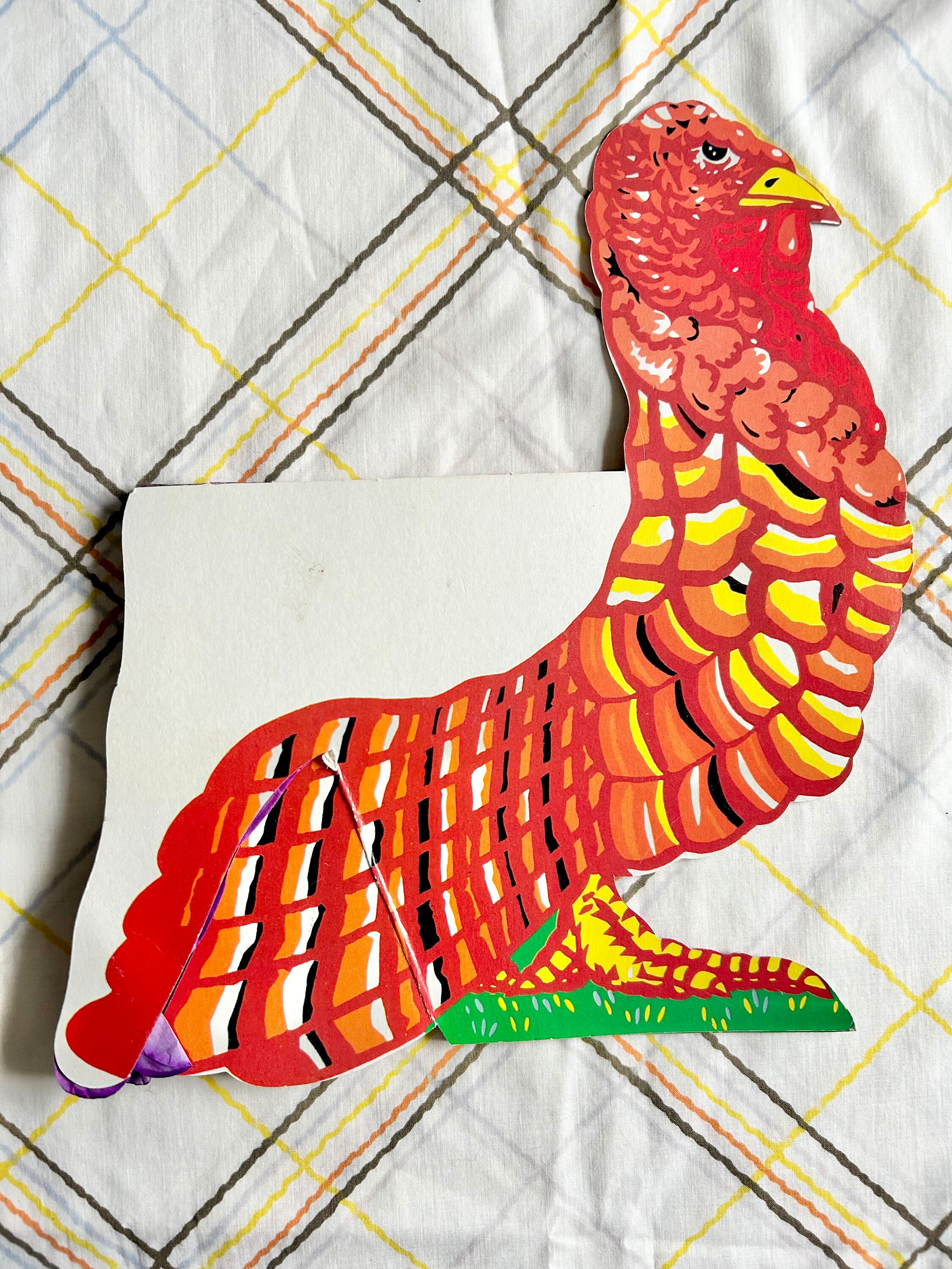 Vintage XL 1980s Paper Honeycomb Turkey Thanksgiving Decor - Etsy