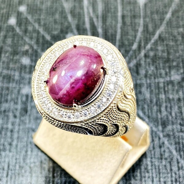 Star Ruby Ring - Etsy