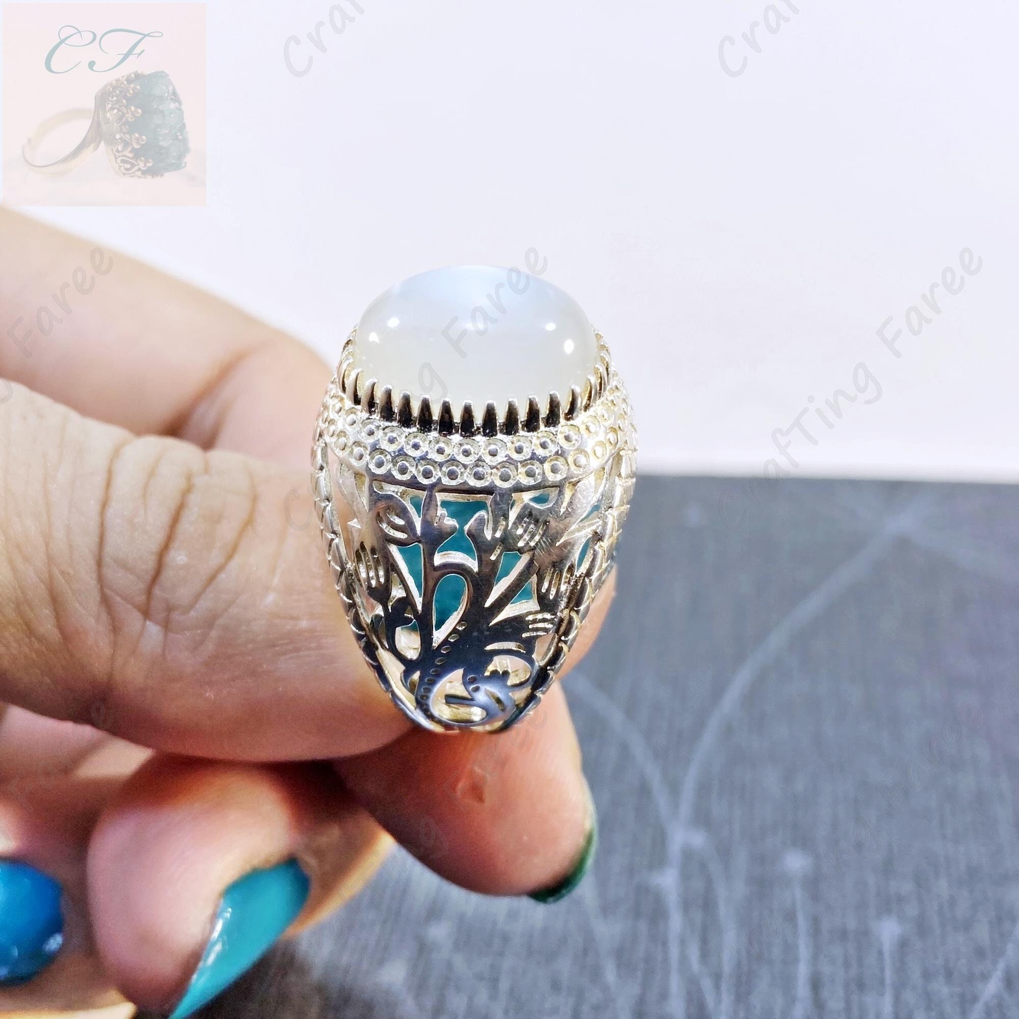Natural Dur Al Najaf Stone Ring Dur E Najaf Ring Najaf Stone - Etsy
