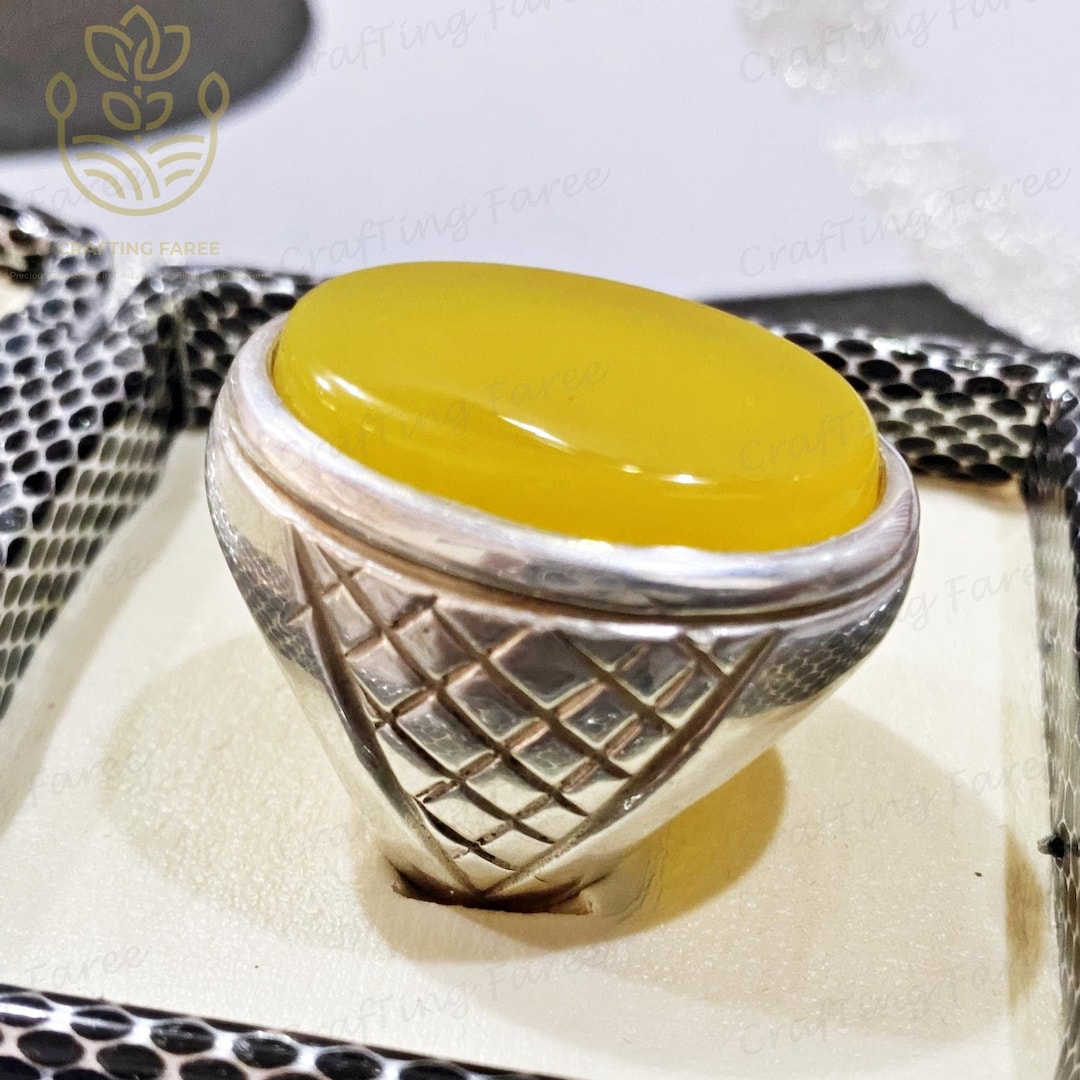 Yemeni Aqeeq Ring, Yamni Aqiq, Akik Yaman Agate Yamani Hakik Ring ...