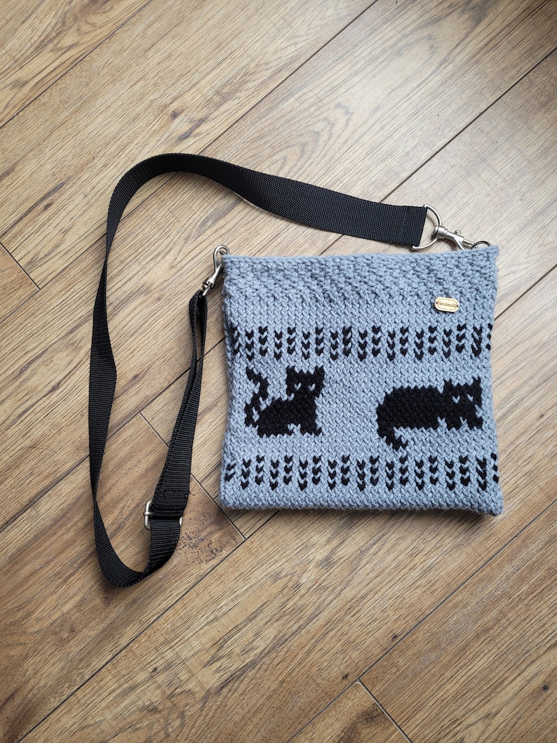 Cat Purse - Loom Knit PATTERN - Small Gauge Loom - DIGITAL DOWNLOAD - Etsy