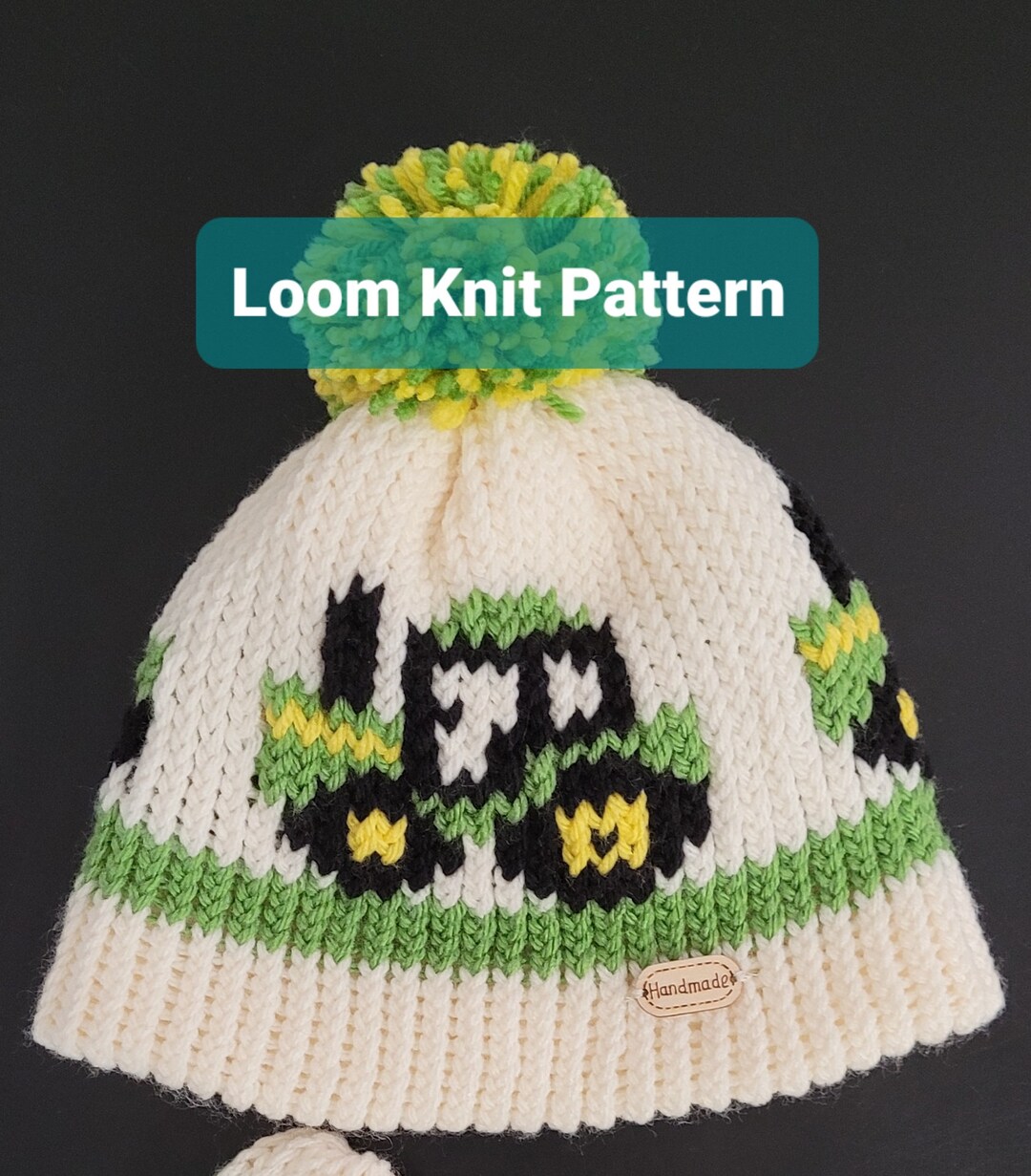 Tractor Hat (baby Size) - Loom Knit Pattern - Etsy
