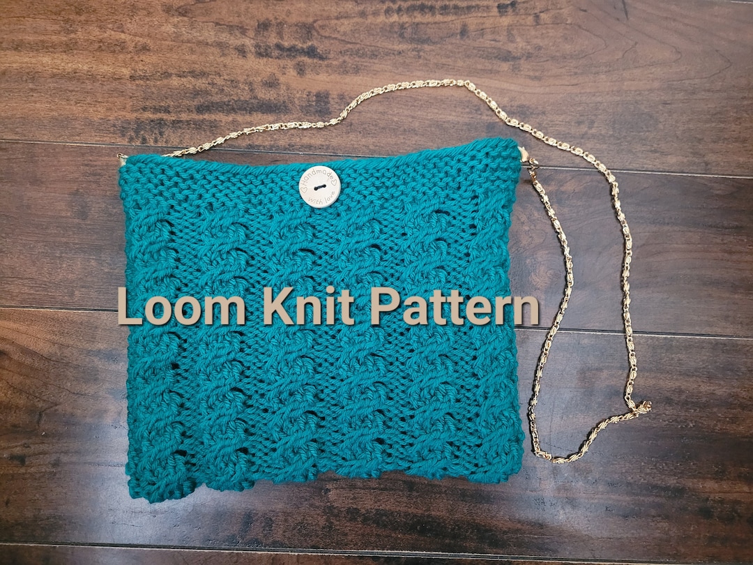 Cable Knit Purse - Loom Knit Pattern - Small Gauge Loom - Etsy