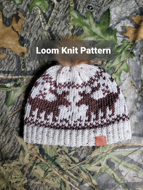 Moose Hat Loom Knit Pattern - Etsy