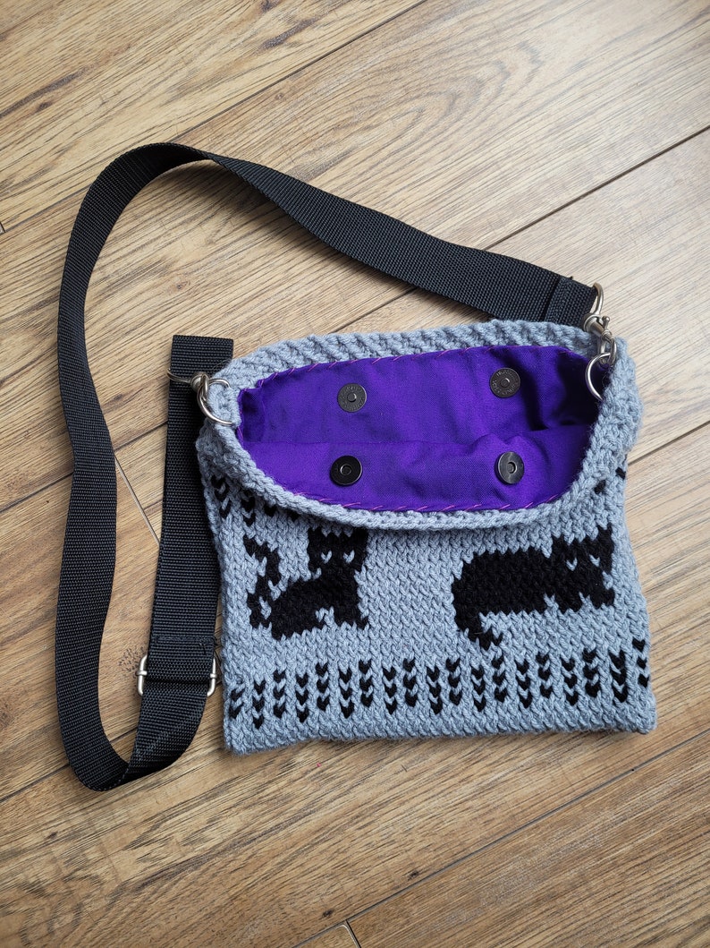 Cat Purse - Loom Knit PATTERN - Small Gauge Loom - DIGITAL DOWNLOAD - Etsy