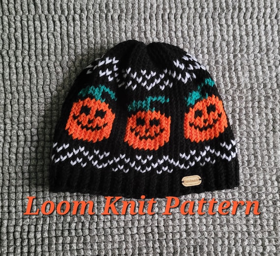 Pumpkin Hat Loom Knit Pattern Toddler/youth/teen/small - Etsy