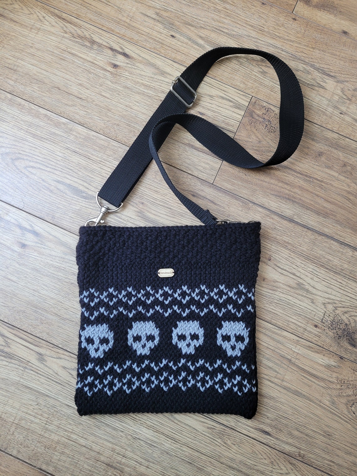 Skull Purse - Loom Knit PATTERN 3/8" Gauge Loom - Etsy