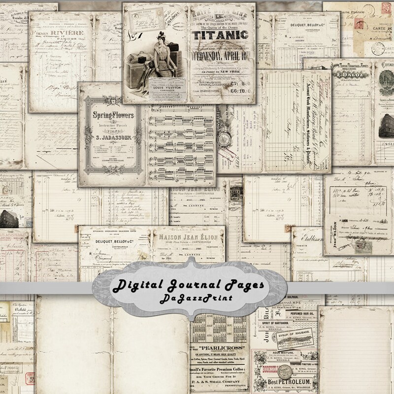 Antique Ledger Paper - Etsy