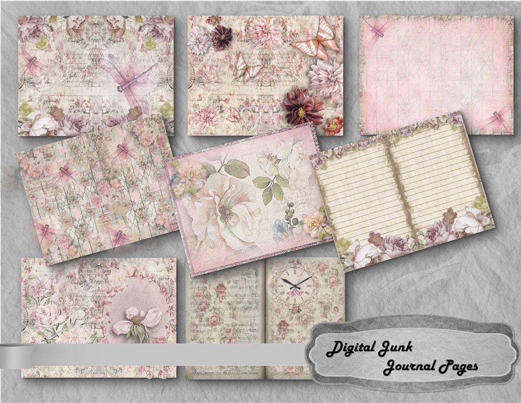 Albums & Journals Craft Supplies & Tools Digital Download Junk Journal ...