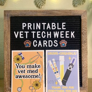Vet Tech Week Cards 8 DIGITAL 4x5.25 Postcards - Etsy