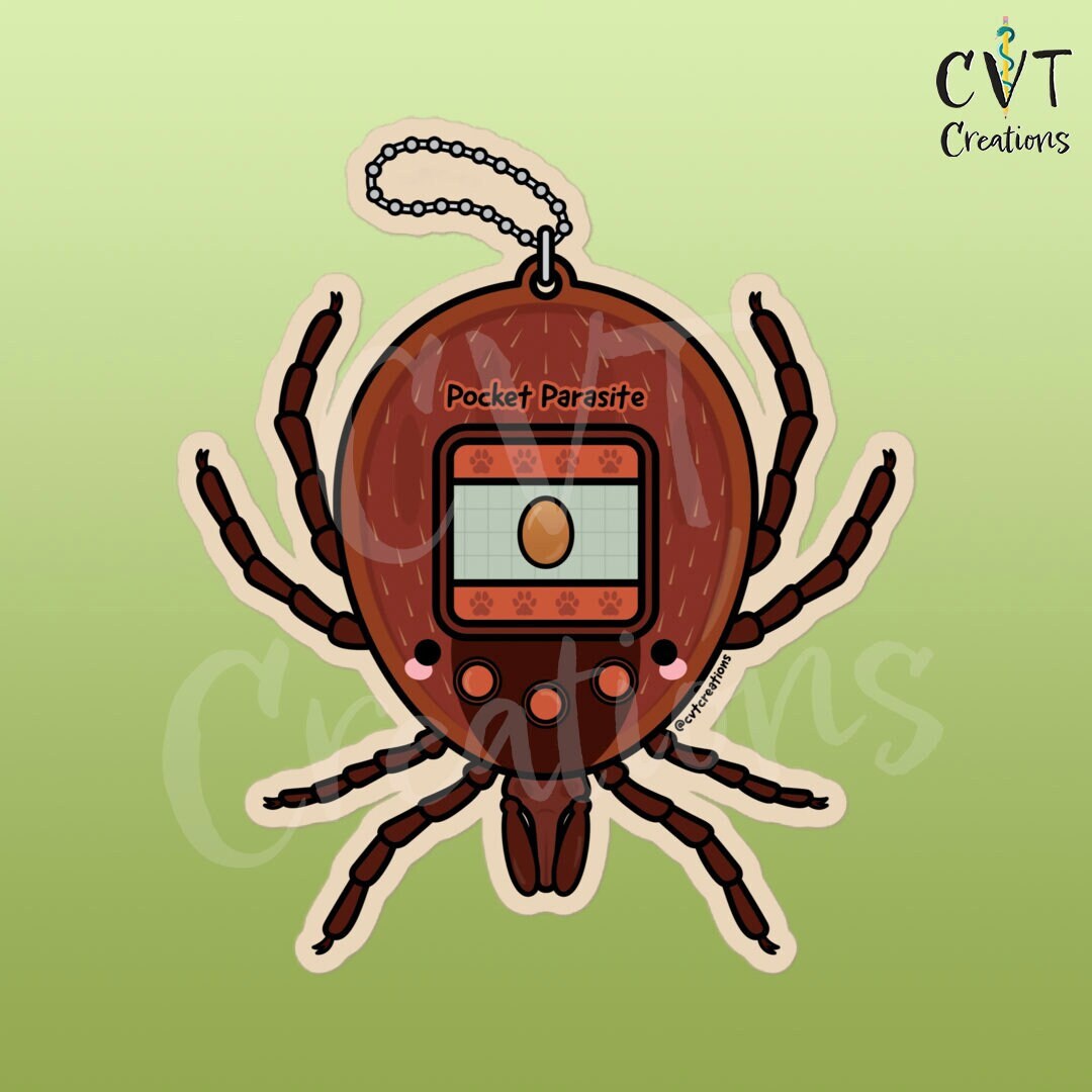 Tick Pocket Parasite Sticker - Etsy
