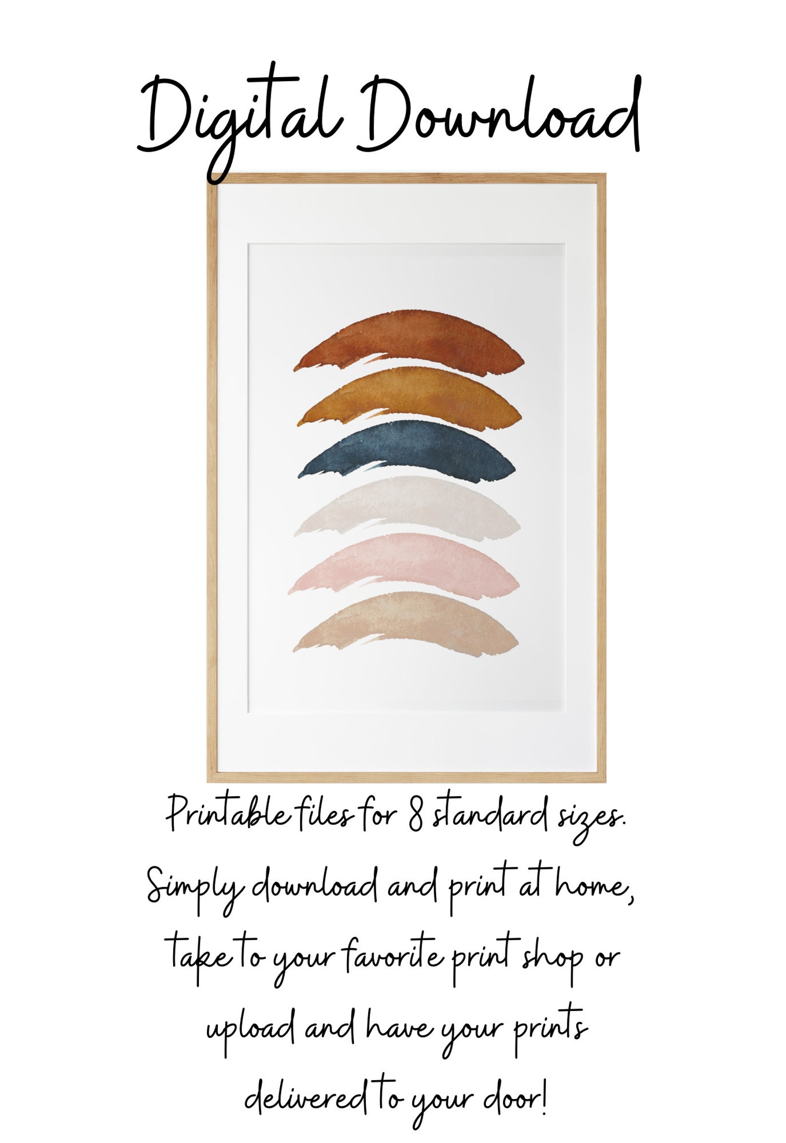 Rainbow Printable, Boho Rainbow Decor, Neutral Nursery, Printable Wall ...