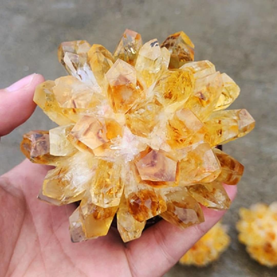 Natural Citrine Crystal Cluster Yellow Quartz Cluster Healing - Etsy