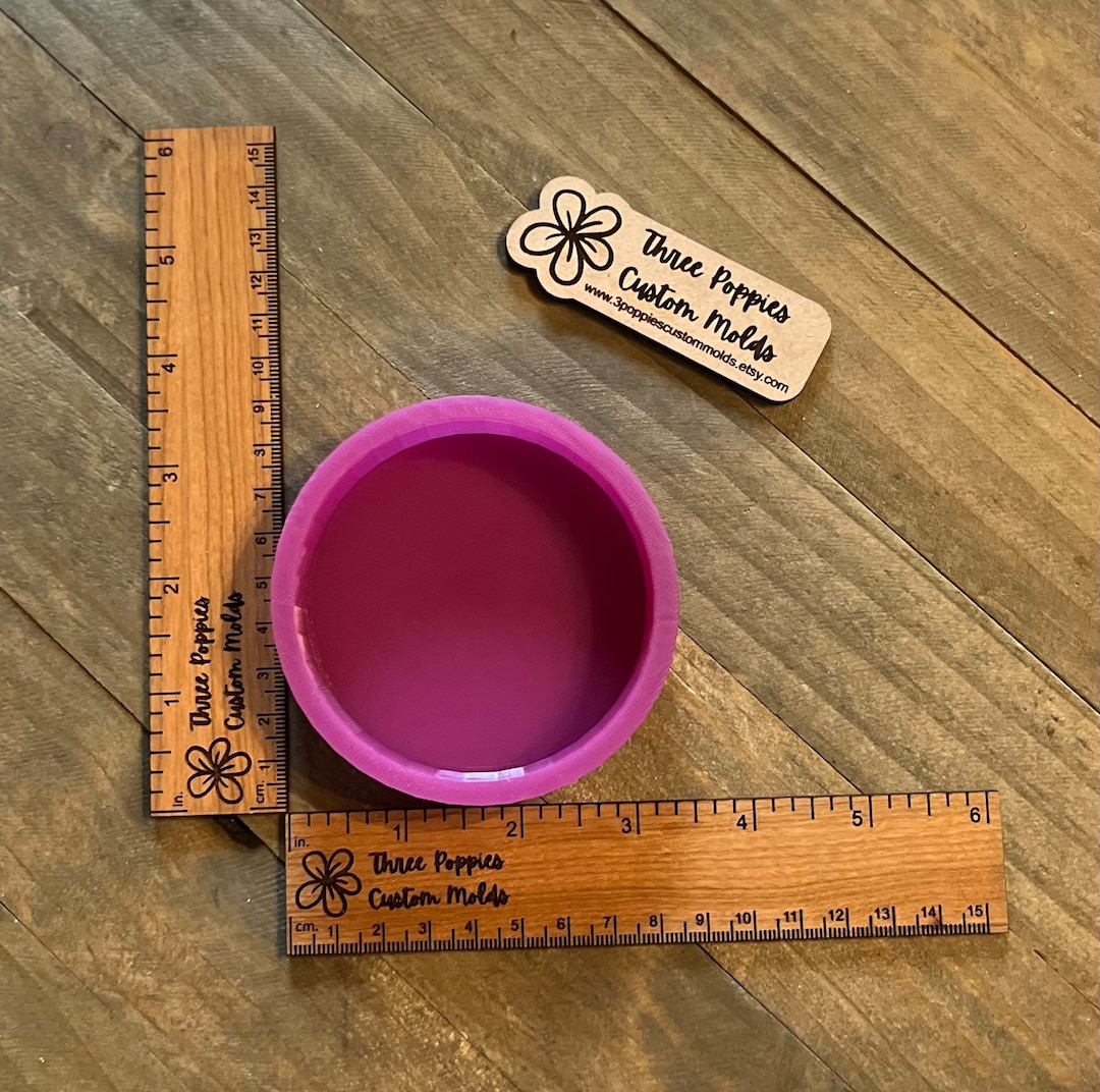 Circle Round 3” Inch Freshie Silicone Mold for Freshies and Aroma Beads ...