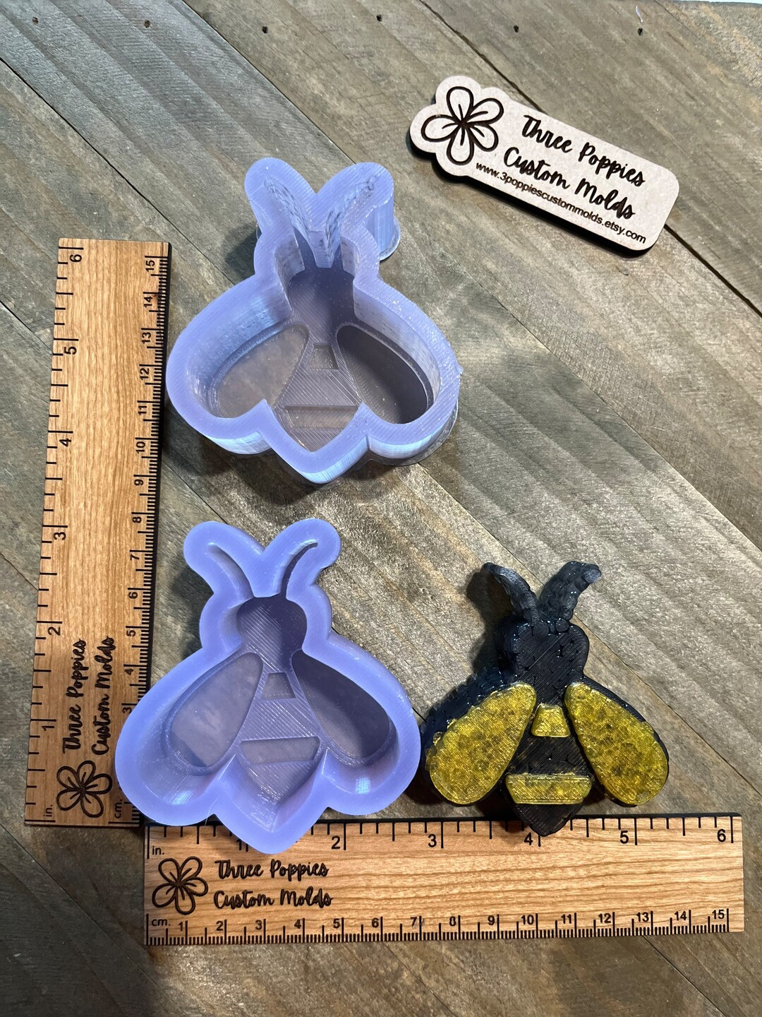 Bee Vent Clips Set of 2 Silicone Freshie Molds for Aroma Beads and ...