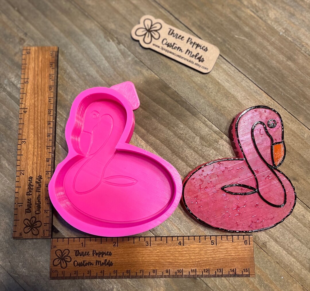 Flamingo Floatie Freshie Silicone Mold for Aroma Beads / Freshies - Etsy