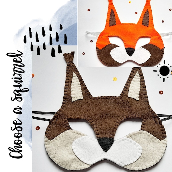 Squirrel Mask - Etsy