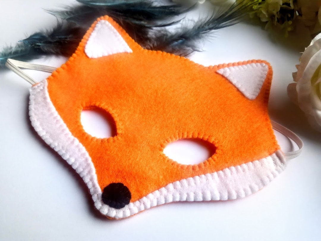 Fox Felt Party Mask for Kids, Carnival or Halloween Dress up Mask ...
