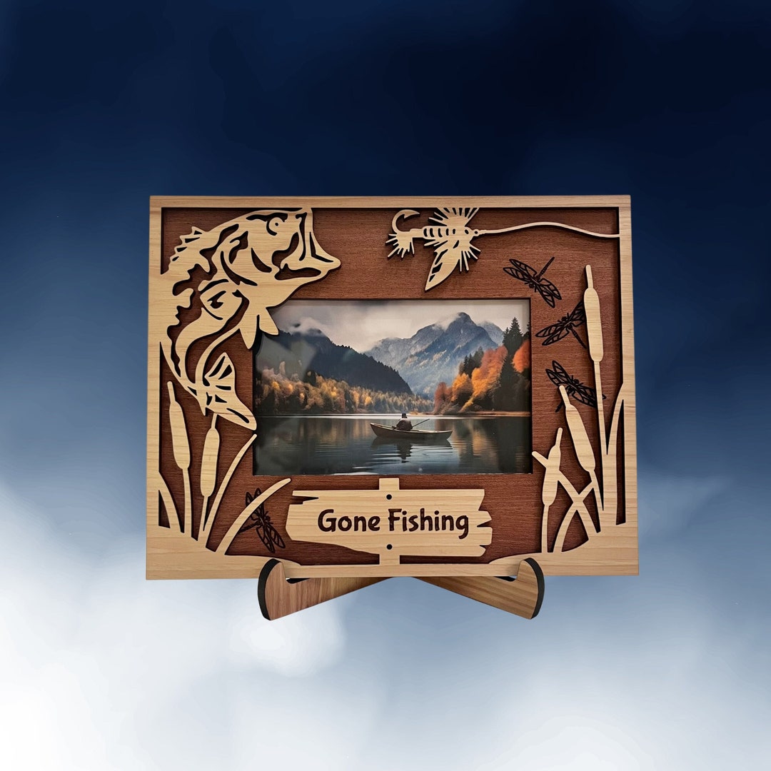 Personalized Fishing Frame, Personalized Gifts for Dad, Personalized ...