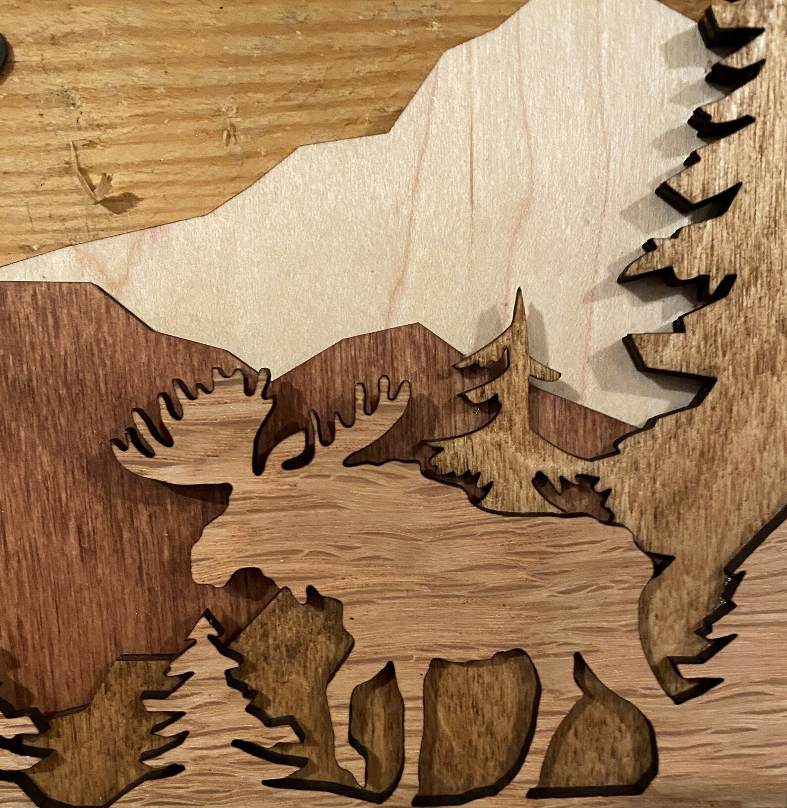 Rustic Welcome to Our Home Multi Layered Sign, Moose Welcome Sign, Bear ...