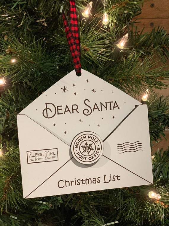 Personalized Dear Santa Ornament - Etsy