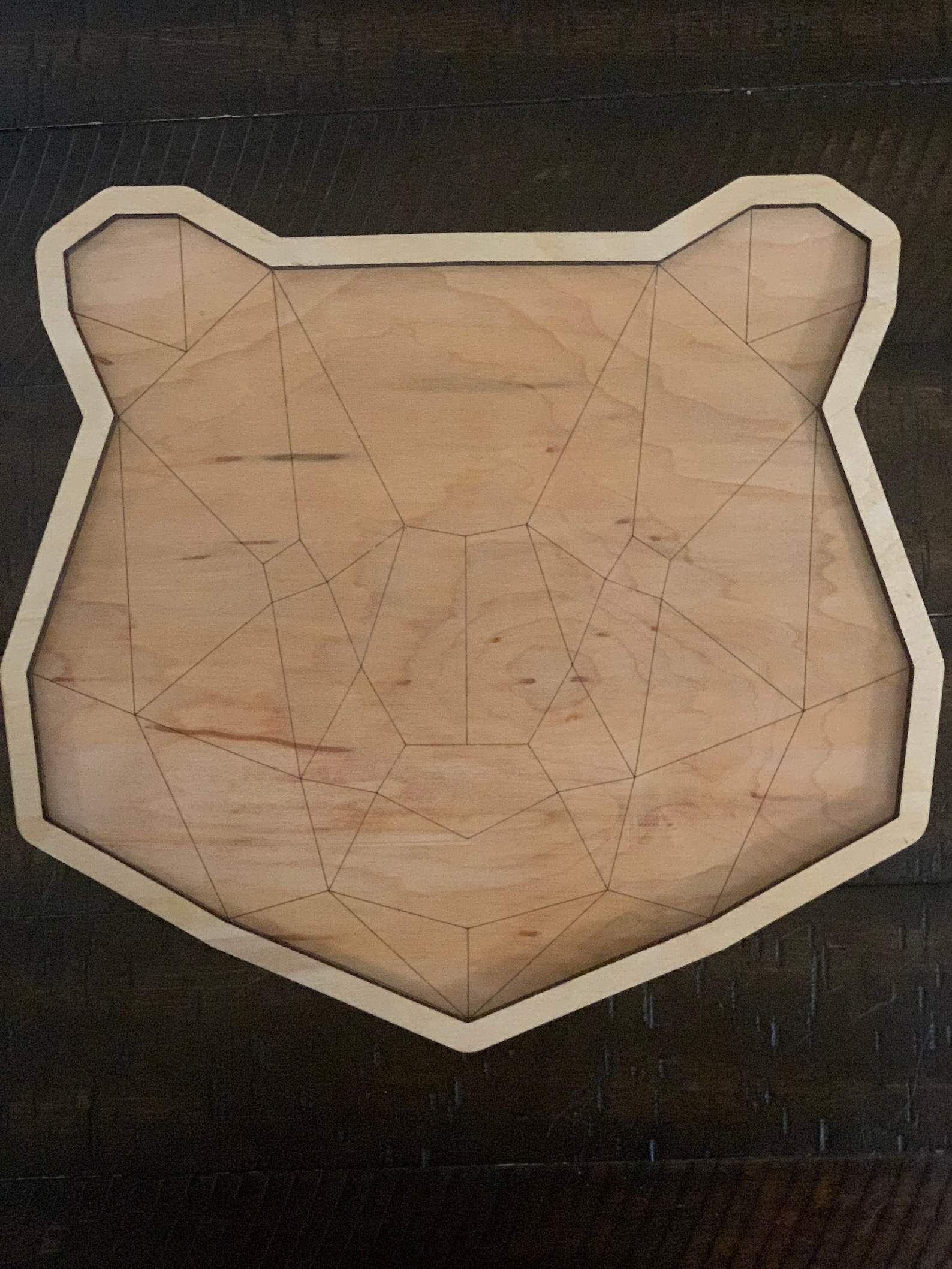 Wooden Bear Puzzle/ Woodland Animal - Etsy