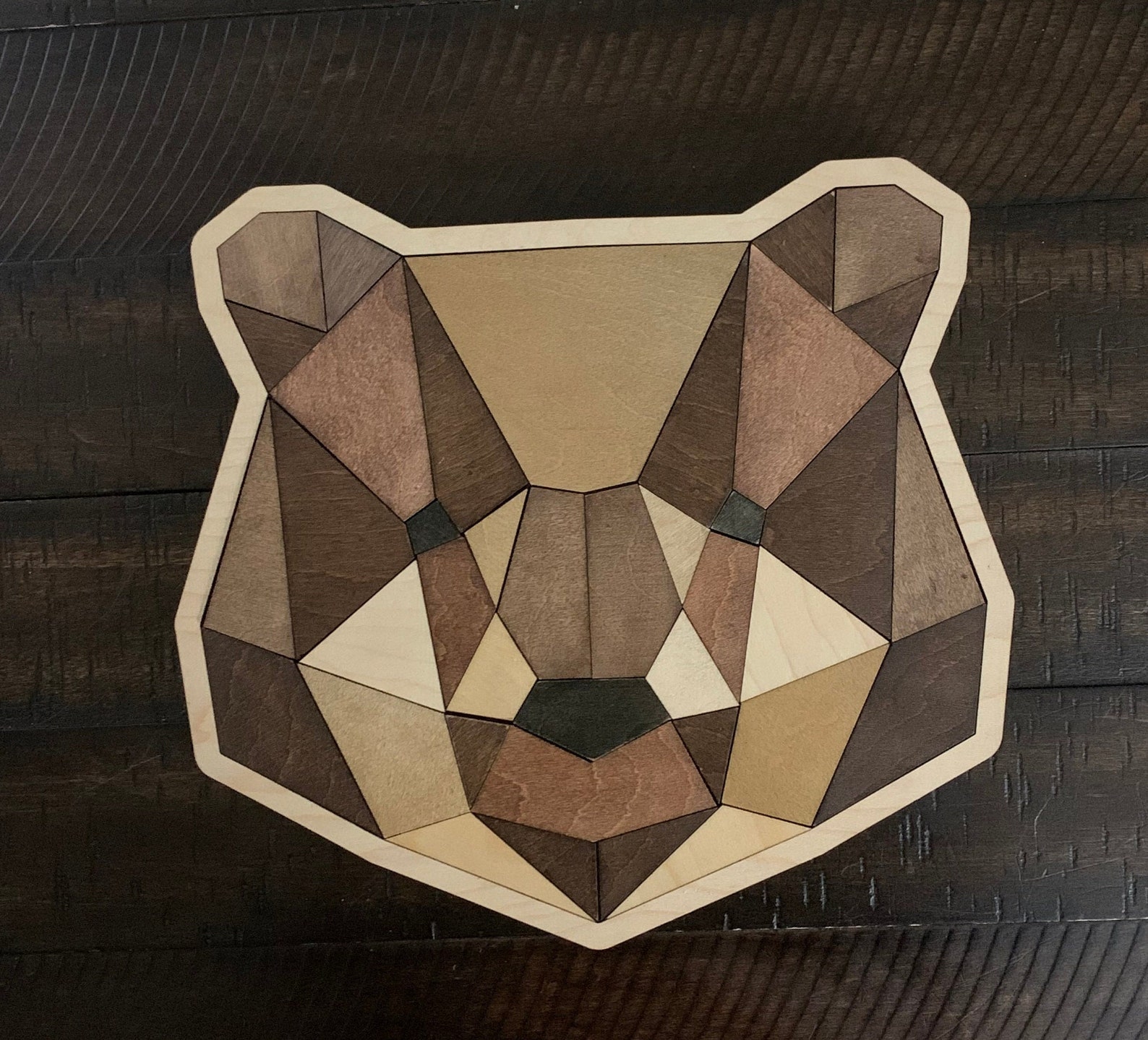 Wooden Bear Puzzle/ Woodland Animal - Etsy