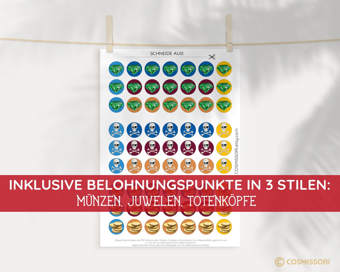 Pirate Reward Chart Reward Plan Montessori PDF Printable Reward Plan ...