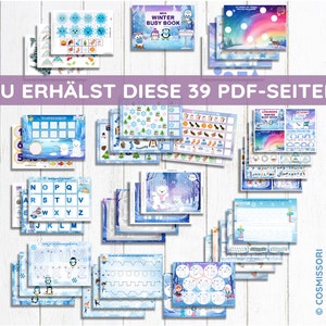 WINTER QUIET BOOK Montessori Busy Book Activity PDF Printable Game ...