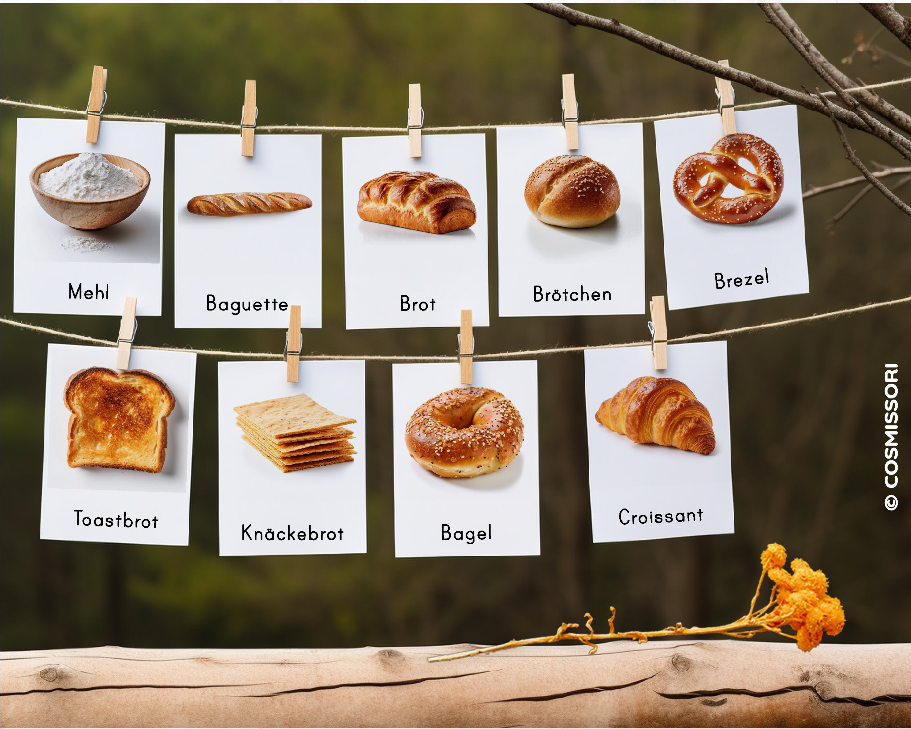 Nutrition Food Dishes Montessori Photo Flash Cards PDF Download Picture ...