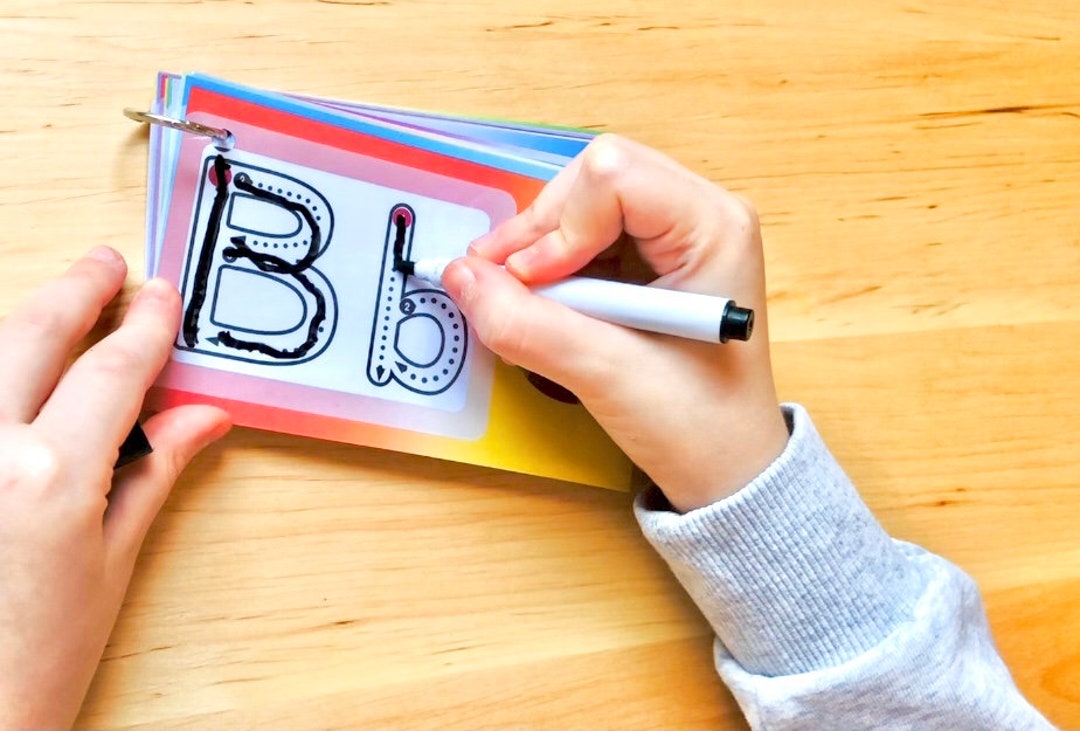 First Writing ABC Alphabet German Tracing Cards Letters Painting ...