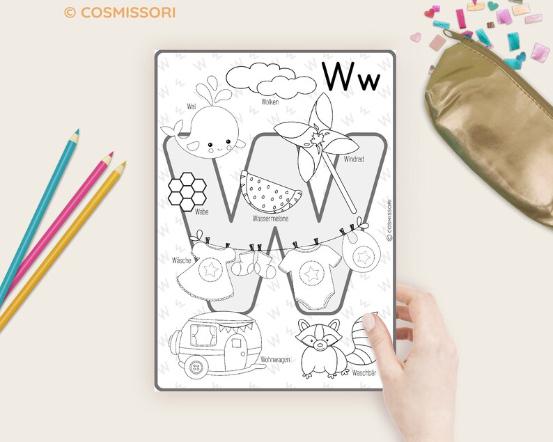 ABC Coloring Book Alphabet Coloring Initials Pictures Coloring - Etsy