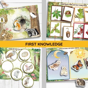FOREST BUSY BOOK Montessori Printable Toddler Activities Watercolor ...
