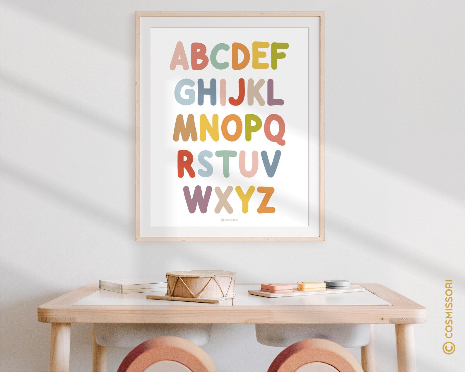 CAPITAL LETTERS Minimalist Poster Boho Montessori Learning Poster File ...
