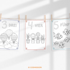 Numbers 1-10 Coloring Book Toddler Coloring Book Learn to Count PDF ...