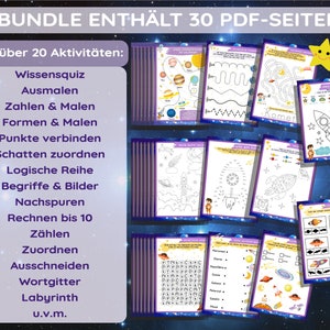 Space Busy Book Space Activities PDF Universe Download Print ...