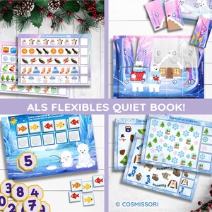 WINTER QUIET BOOK Montessori Busy Book Activity PDF Printable Game ...