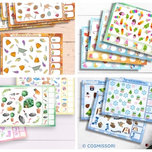 4 SEASONS Busy Book BUNDLE Spring Summer Autumn Winter Quiet Playbook ...