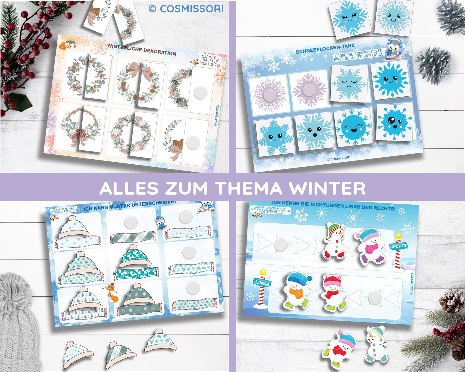 WINTER QUIET BOOK Montessori Busy Book Activity PDF Printable Game ...