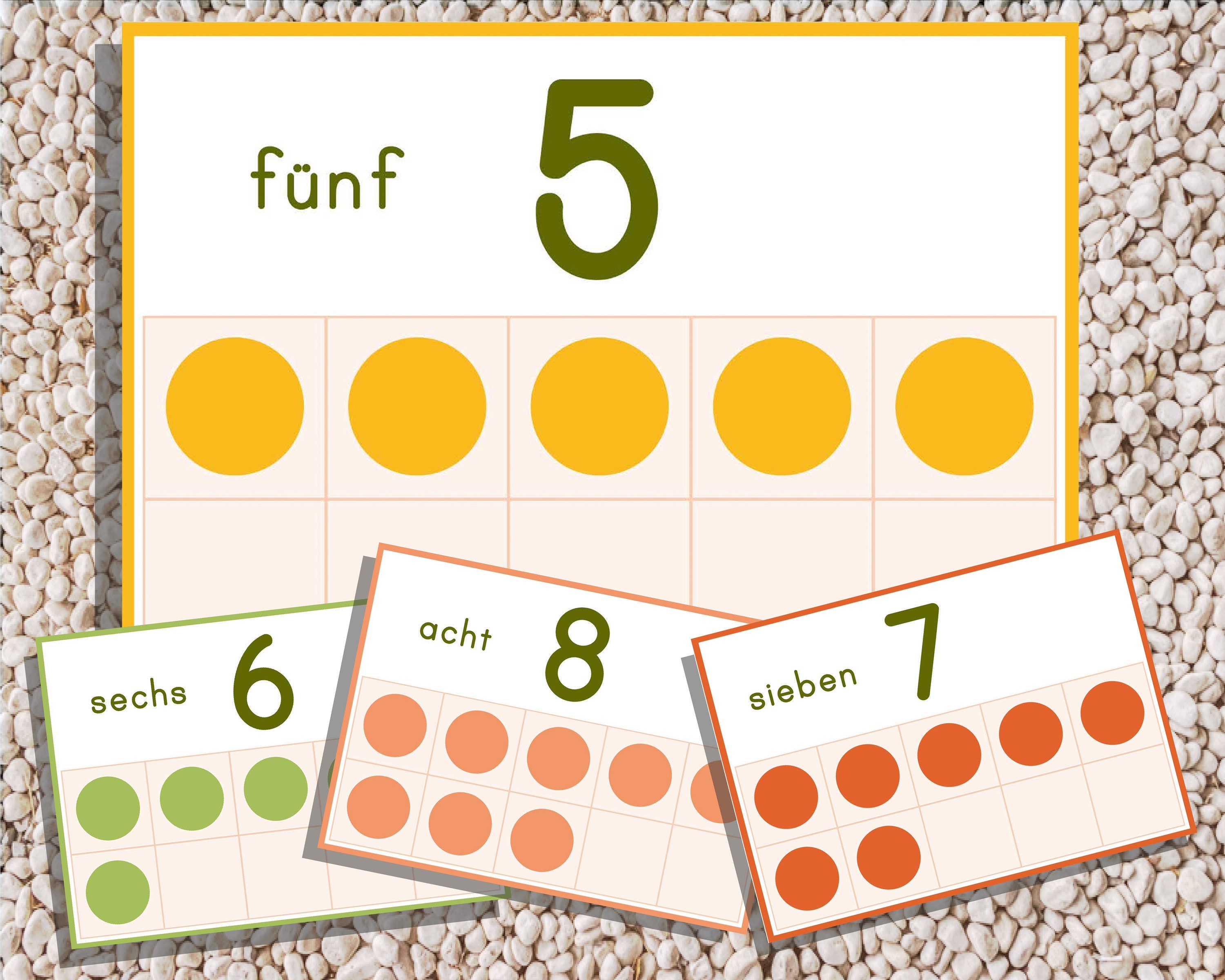 Tens Twenties Frame Cards Montessori 0-20 Counting Learning PDF ...