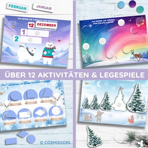 WINTER QUIET BOOK Montessori Busy Book Activity PDF Printable Game ...