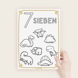 Numbers 1-10 Coloring Book Toddler Coloring Book Learn to Count PDF ...