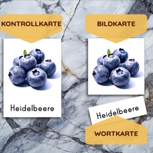 Fruit Photo Flash Cards Montessori Picture Cards Learning Cards ...