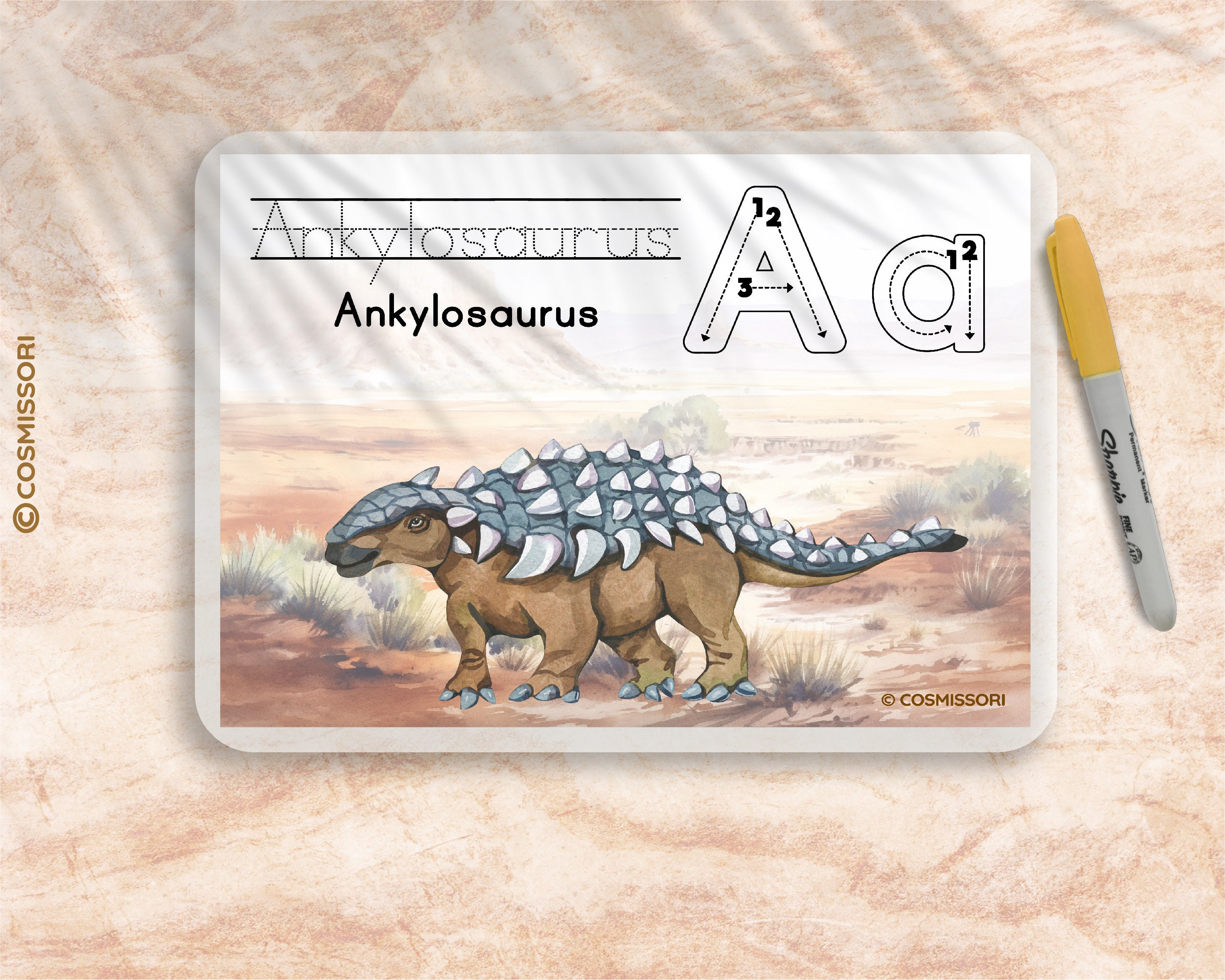 Dinosaur Alphabet Tracing Letter Tracing Worksheets PDF Print Download ...