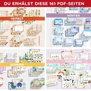 4 SEASONS Busy Book BUNDLE Spring Summer Autumn Winter Quiet Playbook ...